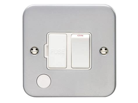 Eurolite Metal Clad 13a Switched Fuse Spur With Flex Outlet S10 Supplies