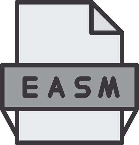 Easm File Format Icon 16903231 Vector Art At Vecteezy