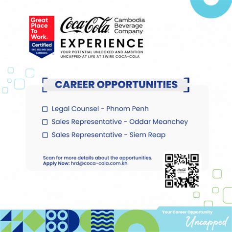 Jobopportunities Uncapped Coca Cola Cambodia Beverage Company Ltd