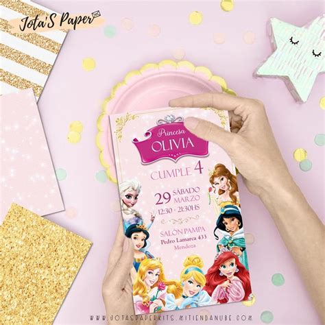 Kit Imprimible Princesas De Disney Jotas Paper Kits