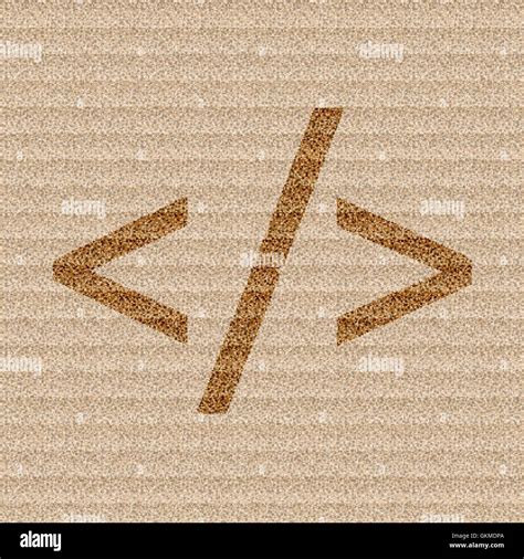 Programming Code Icon Symbol Flat Modern Web Design With Long Shadow And Space For Your Text
