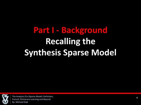The Analysis Co Sparse Model Origin Definition And Pursuit Ppt
