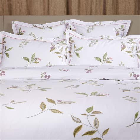 Parure De Lit Violette Motifs Floraux Tradition Des Vosges