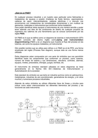 Que Es Un Piping And Instrumentation Diagram PDF