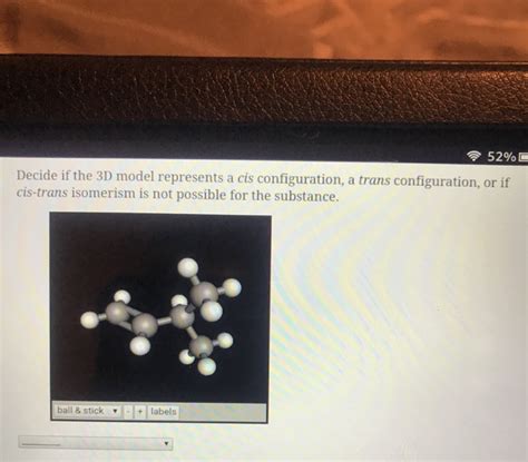 Solved 52 Decide If The 3d Model Represents A Cis