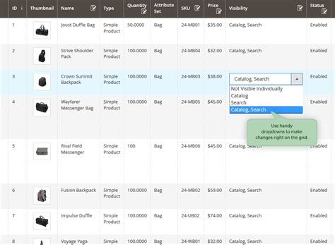 Amasty Extended Product Grid Editor For Magento 2 Extension