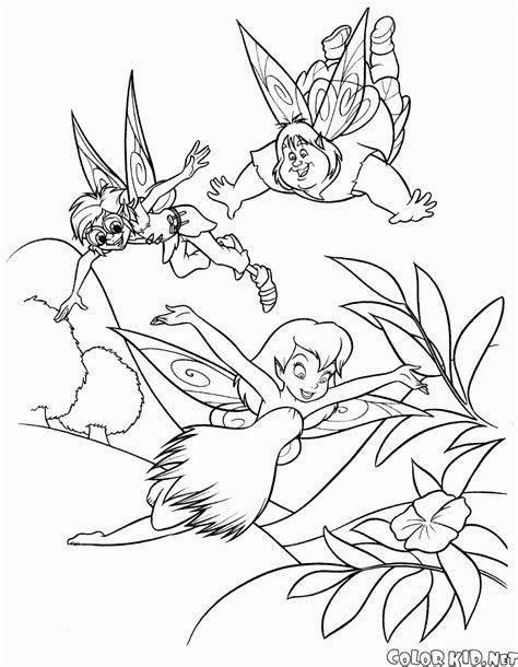 Dibujo Para Colorear Tinker Bell Bobble Y Clack