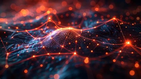 Premium Photo | 3D Glowing pathways forming intricate networks