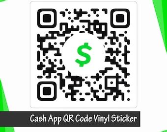 Cash App Qr Code Sign Template Etsy