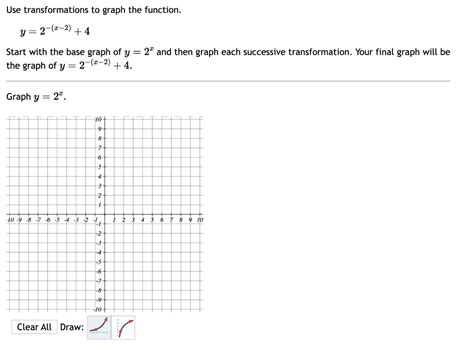 solved use transformations to graph the function