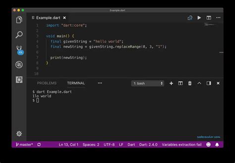 Dart Example Program To Replace A Substring CodeVsColor