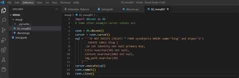 Sql Visual Studio Code