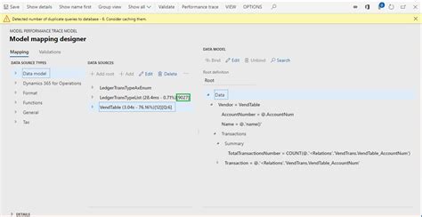 trace the execution of er formats to troubleshoot performance issues