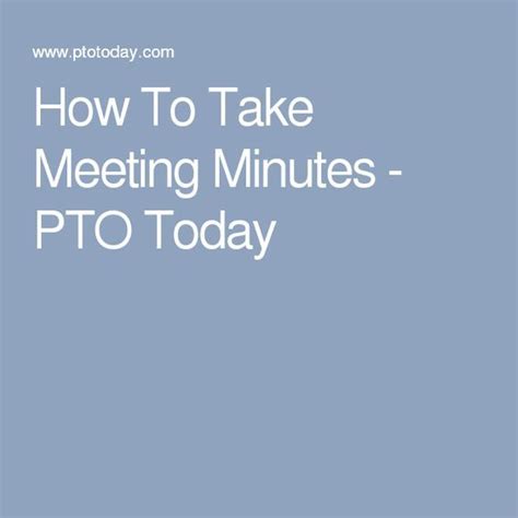 How To Take Meeting Minutes Artofit