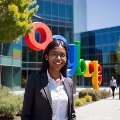 Google Female Employee At Office Stable Diffusion Online