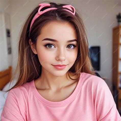 A Smart Cute Girl Image Premium Ai Generated Image