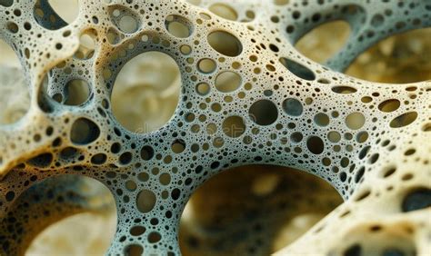 a close up of a strange looking object with many holes in it stock