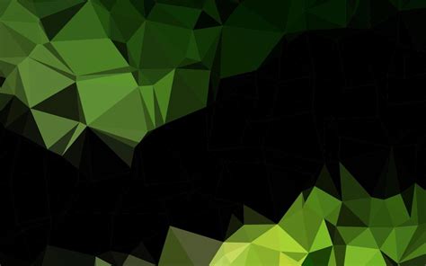 Dark Green Vector Shining Triangular Background 6397325 Vector Art At Vecteezy