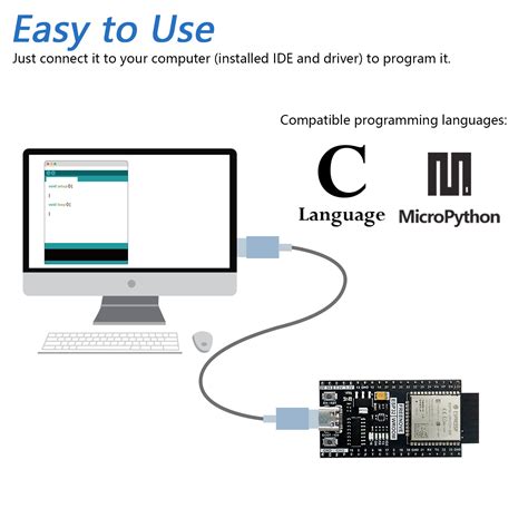 Placa Freenove Esp32 Wroom Compatível Com Arduino Ide Onboard