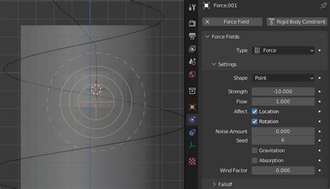 physics fluid particles keep flowing back on curve force field