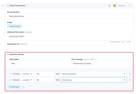How To Set Up Conditional Branching For Surveys Crazy Egg Support