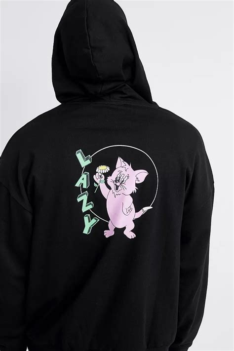 Lazy Oaf Flower Kitty Hoodie Urban Outfitters Uk