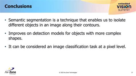Introduction To Semantic Segmentation” A Presentation From Au Zone Technologies Pdf