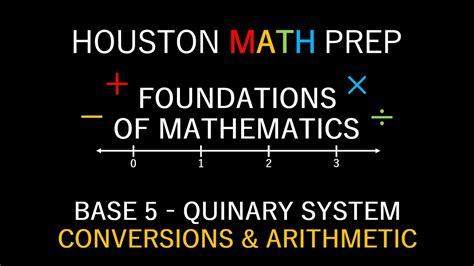 base 5 quinary number system conversions and arithmetic youtube