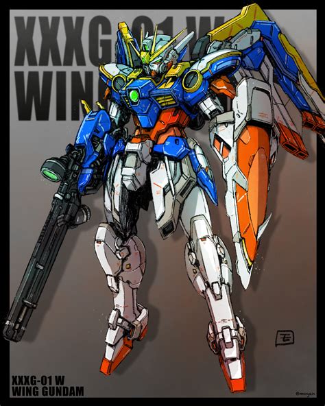 Wing Gundam And Wing Gundam Gundam And 2 More Drawn By Moyan Danbooru