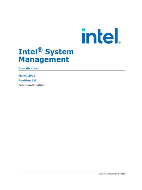 Intel System Management Specification Rev2p0 Pdf Computer Network Network Interface
