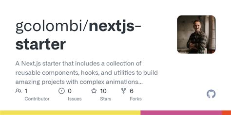 Github Gcolombinextjs Starter