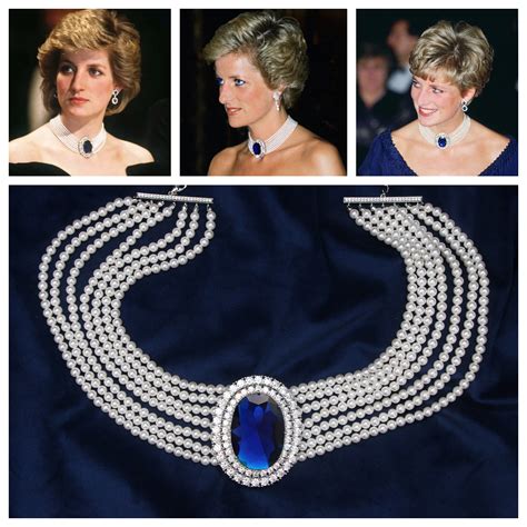 Princess Diana 7 Row Pearl Choker Replica