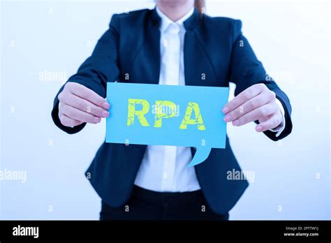 Hand Writing Sign Rpa Word For Robotic Process Automation Form