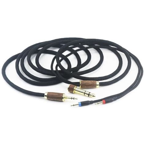 lot de 2 câbles audio 6n occ en cuivre plaqué argent 3 5 mm mâle et