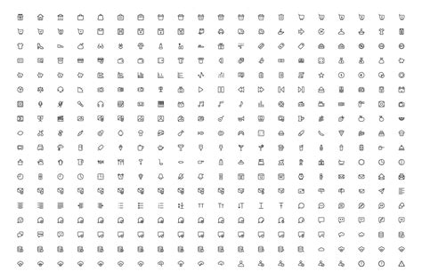 User Interface Outline Vector Icons Outline Icons ~ Creative Market