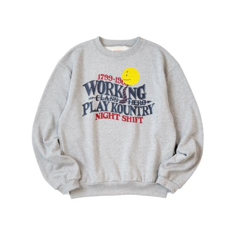 캐피탈 루키 크루넥 티셔츠 레드 Kapital Kream