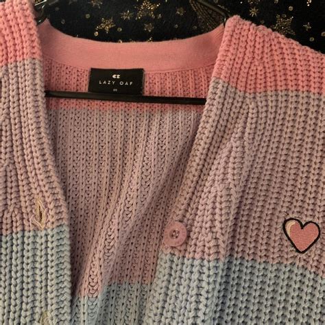 Lazy Oaf Womens Multi Cardigan Depop
