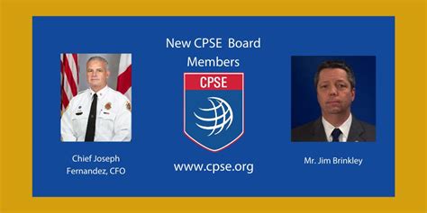 Center For Public Safety Excellence On Linkedin The Cpse Board Of Directors Welcomed Two New