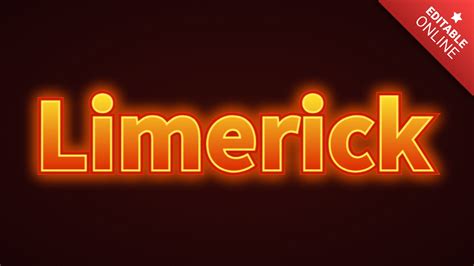 Limerick Text Effect Generator