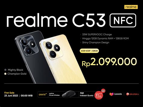Realme C53 NFC Hadir Dengan RAM Dan Storage Besar OAtekno Com