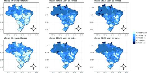 Spatial Pattern Of Covid 19 Infection Risk By Sex And Microregion Of
