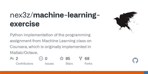 Github Nex3zmachine Learning Exercise Python Implementation Of The Programming Assignment