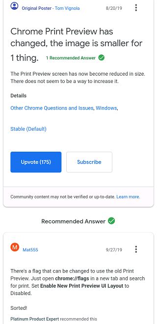 Chrome Enable New Print Preview UI Layout Flag May Return In Canary