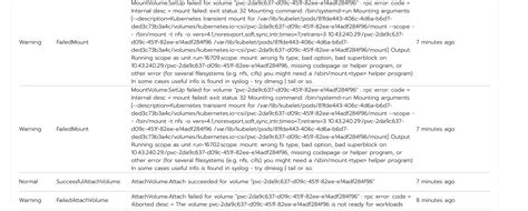[bug] rwx volume fails to attach to a pod on rhel 7 8 selinux enabled