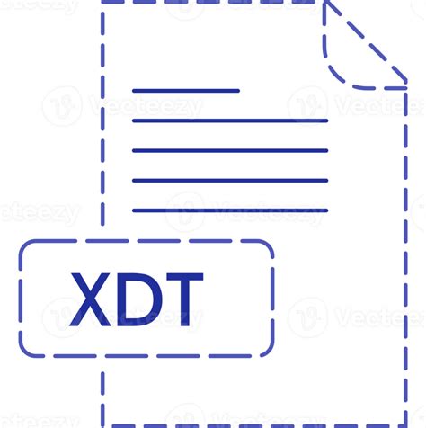 Xdt File Format Icon Rounded Outline Art 57326684 Png
