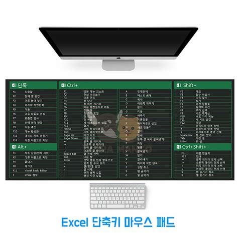 엑셀 마우스 포토샵 사무용 장패드 단축키 티몬