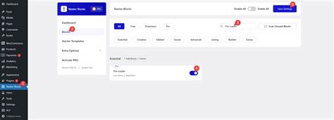 Preloader Block Settings Overview