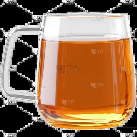 饮品系列写实茶杯装茶元素素材 花瓣网