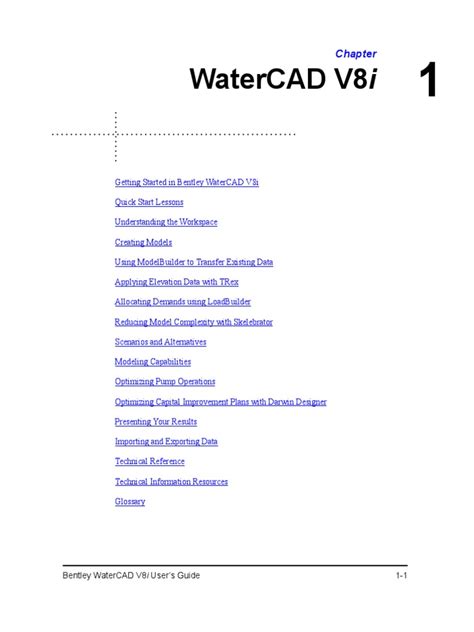 watercad v8i user s guide pdf pdf world wide web internet and web