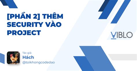 Phần 2 Spring Security 6 with JWT Oauth2